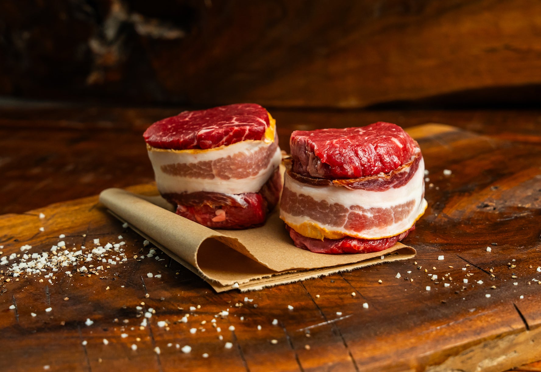 Bacon Wrapped Angus Filet Mignon | 8 oz of Smoky Perfection – Simpson's ...