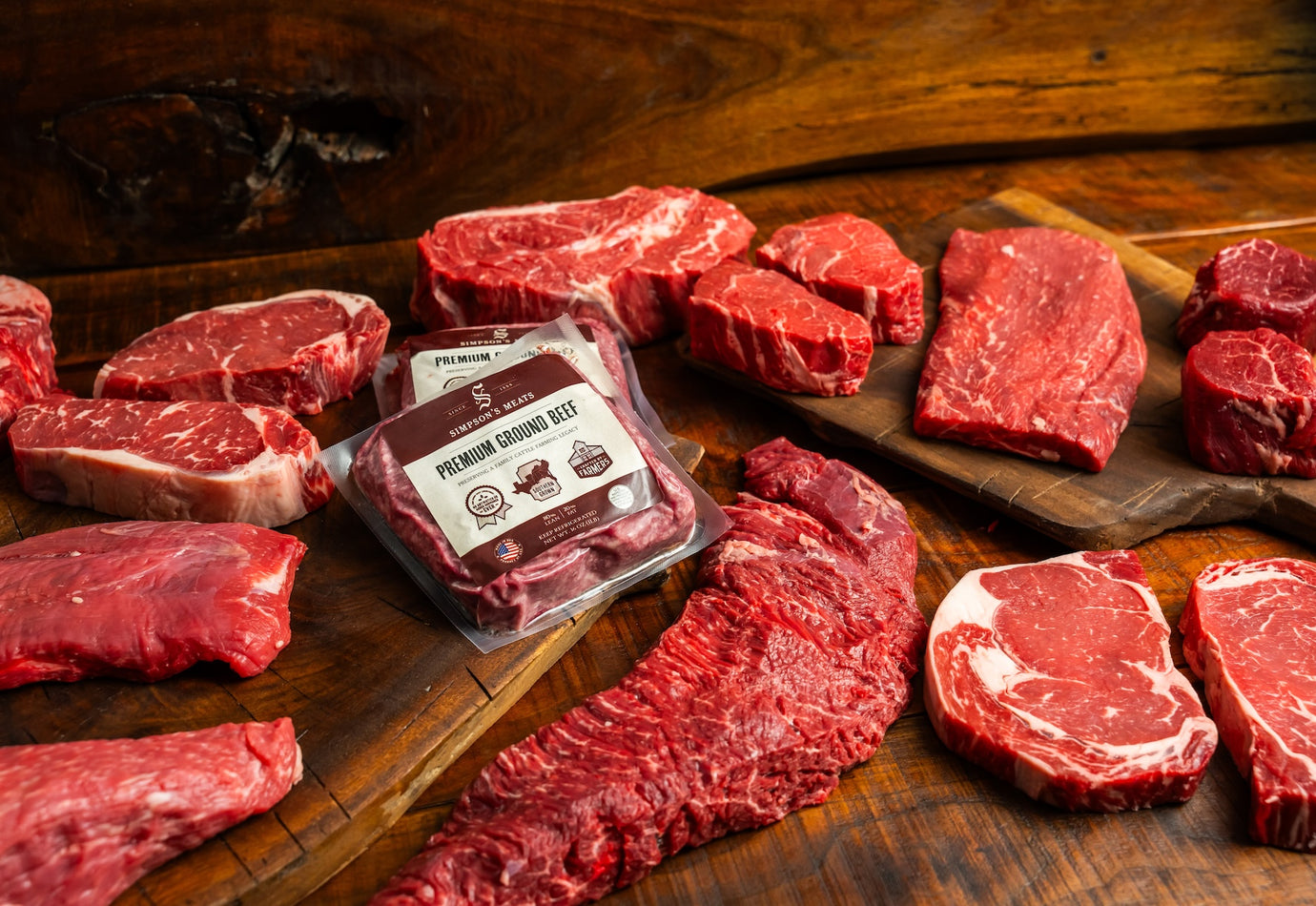 Simpson Farms Grass Fed 1/2 Cow | Premium Meat Bundle – Simpson's Meats